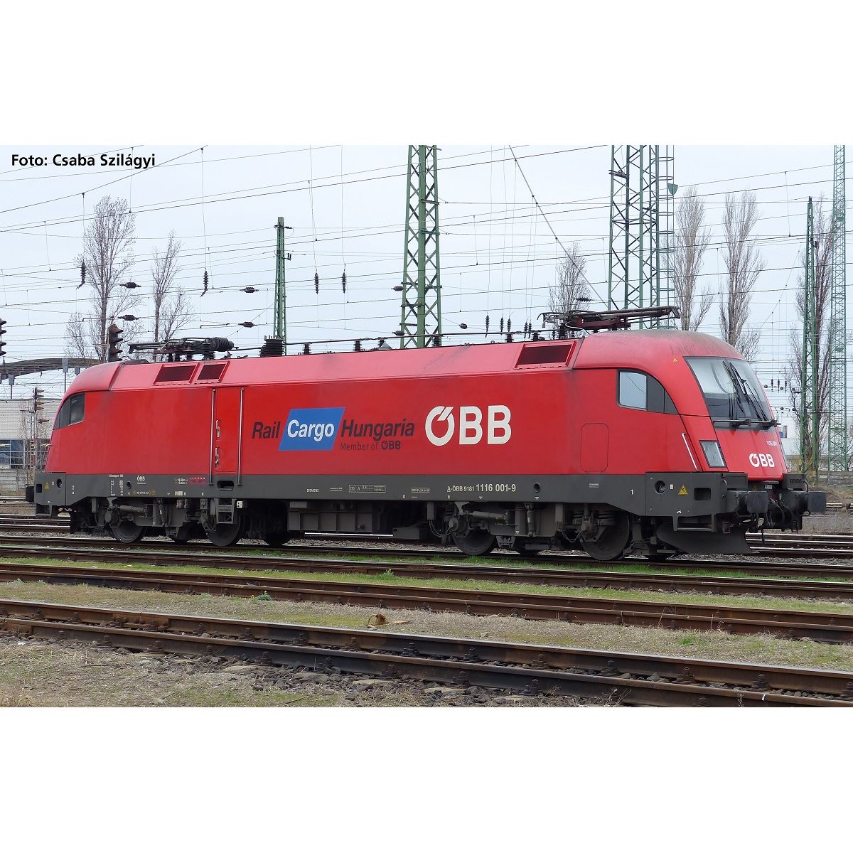PIKO 57847 Villanymozdony, Rh 1116 Taurus, Rail Cargo Hungaria, RCH/ÖBB VI