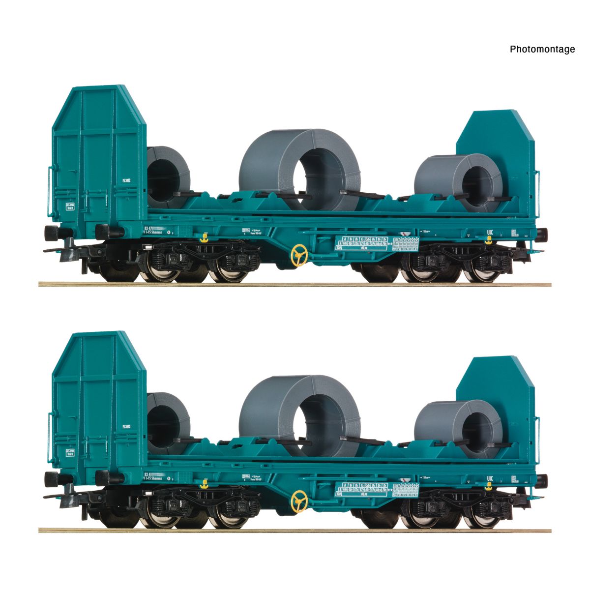 Roco 6600181 2er Set Coil-Transportwagen FS
