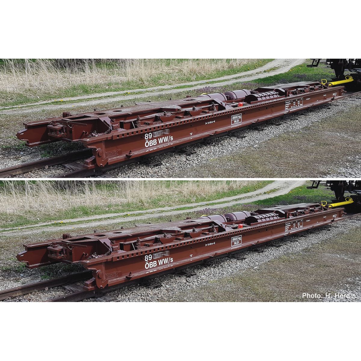 Roco 6640005 2er Set Rollwagen ÖBB 9,5 Meter