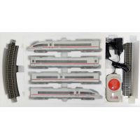 PIKO 57196 Kezdőkészlet, ICE 3 motorvonat, DB AG V, ágyazatos sínnel