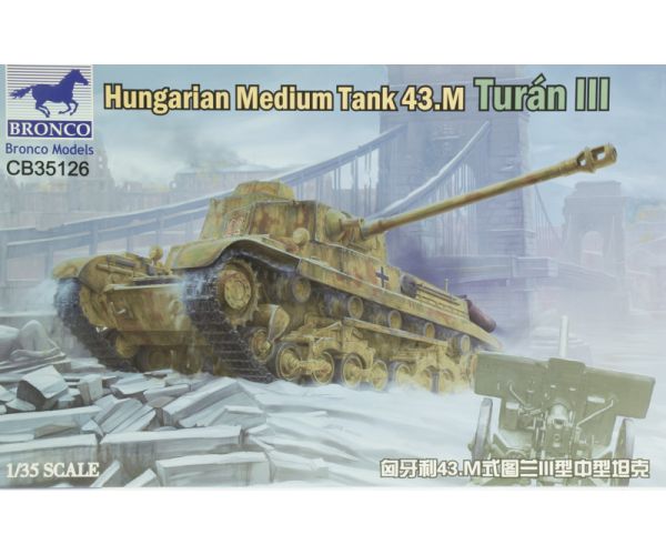 Turan III 43.M hungarian tank - Harcjárművek, Páncélosok - Makett