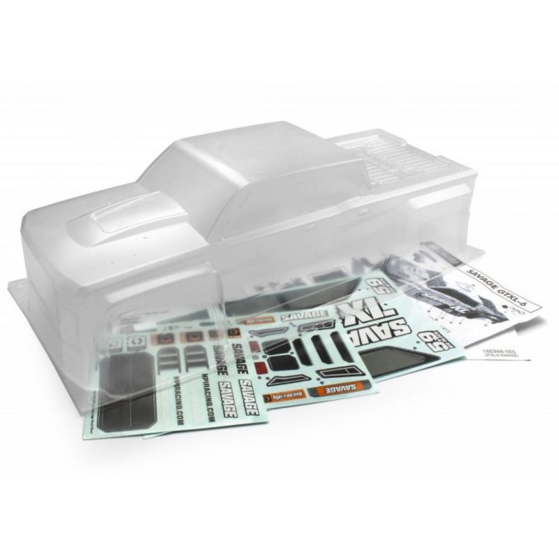 HPI 160366 GTXL-6 Kingcab Clear Truck Body (Savage XL) - Karosszéria ...